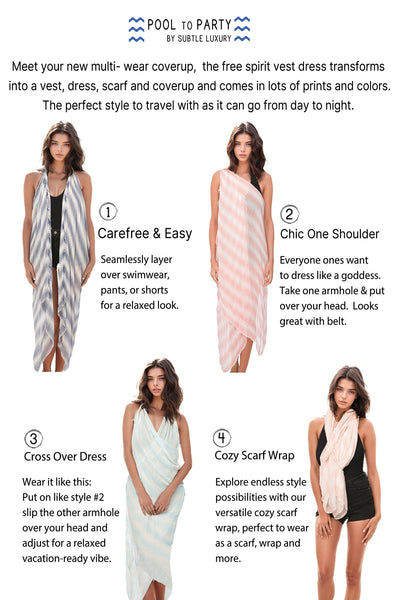 Free Spirit Multi Wear Coverup in Miami Vice Print – Subtle Luxury